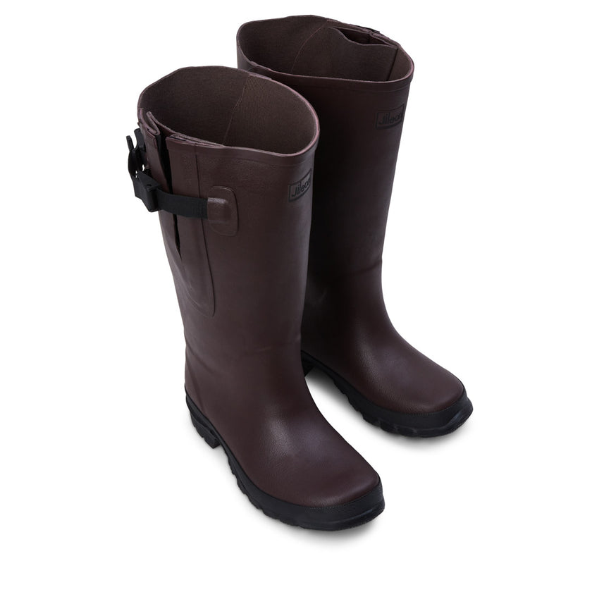 Extra Wide Calf Brown Rain Boots for Men & Women - 16-20 inch Calf ...